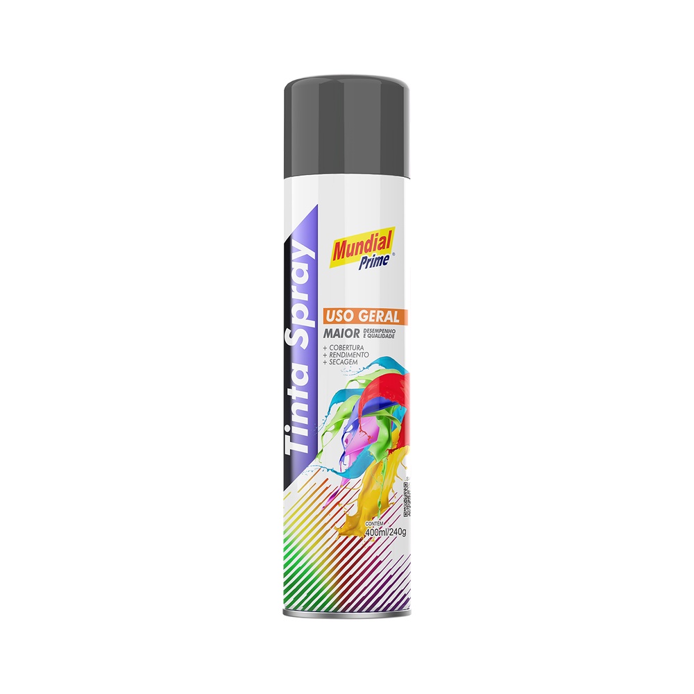 Tinta Spray Cinza Primer Mundial Prime 400ml | Shopee Brasil