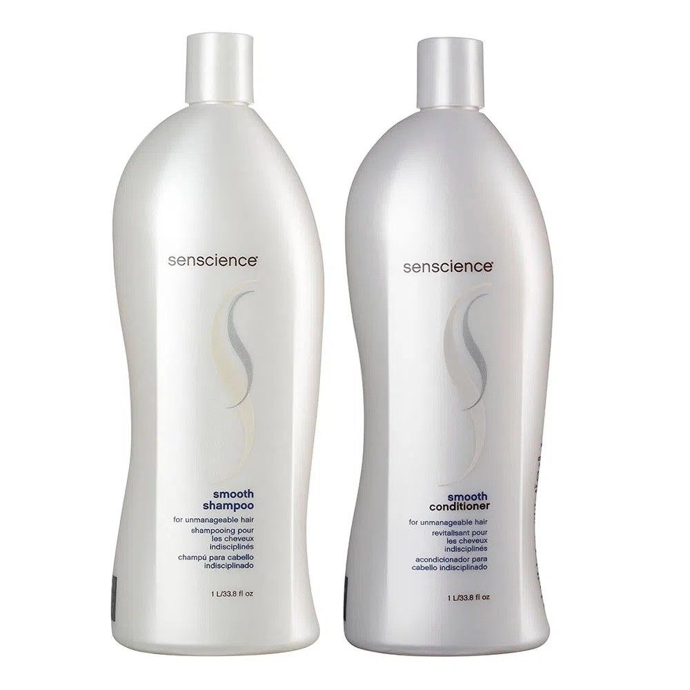 Kit Shampoo + Condicionador Smooth Senscience 2x1000ml | Shopee Brasil