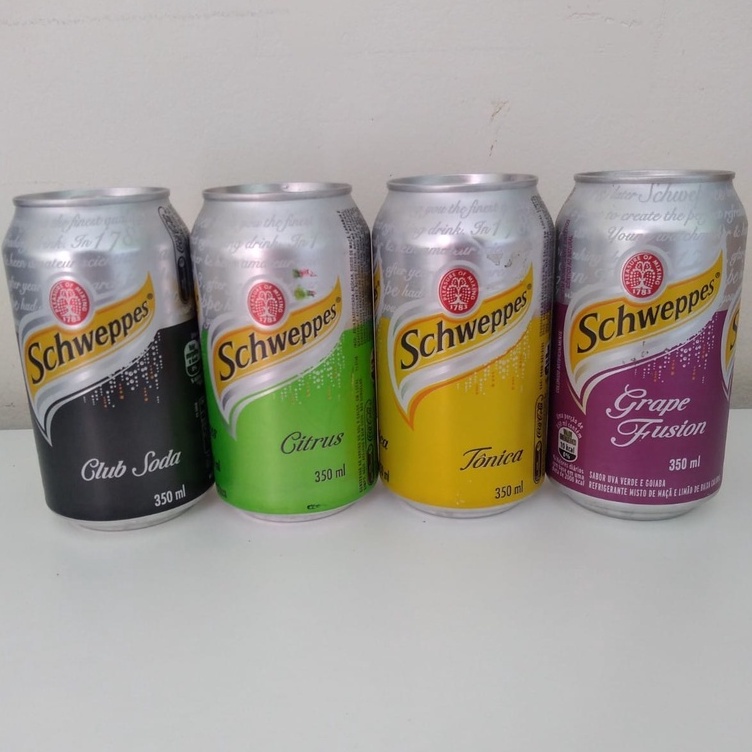 Latas de Tônica Schweppes - Coleção - preço unitário | Shopee Brasil