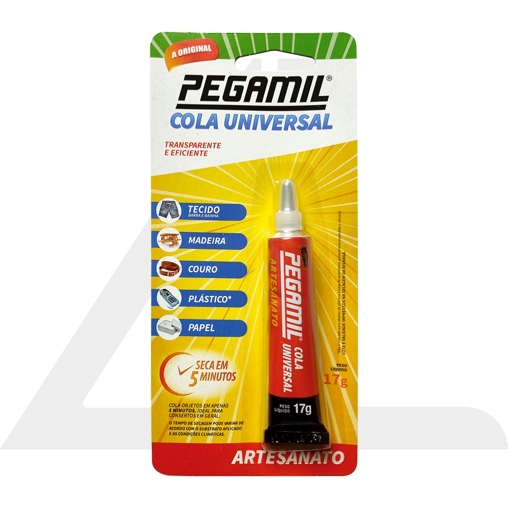 Cola Universal para Artesanato Pegamil 17g | Shopee Brasil