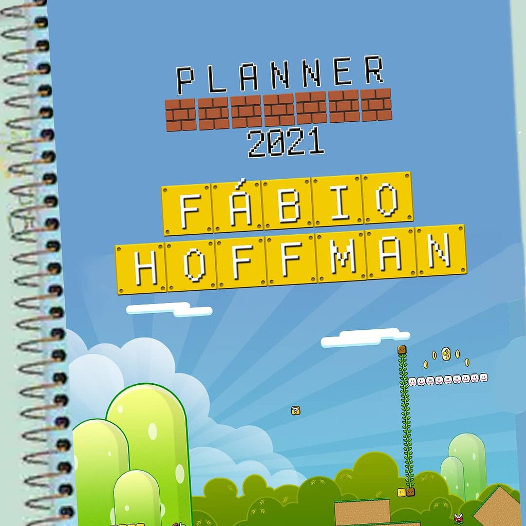 Planner Caderno Agenda Tema Jogo Mário Super Nintendo | Shopee Brasil