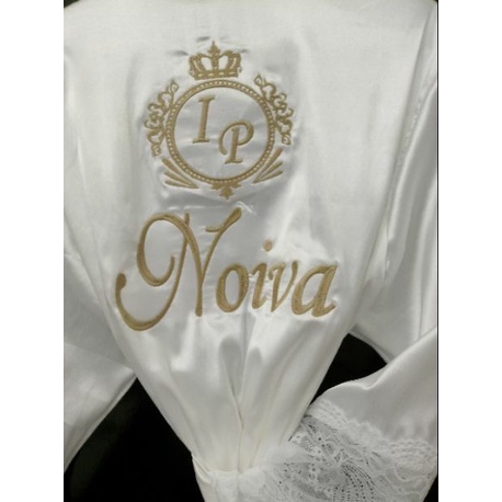 ROBE DE CETIN COM LYCRA PERSONALIZADOS | Shopee Brasil