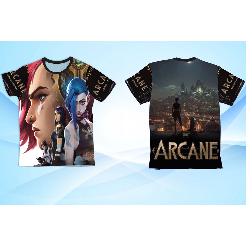 Camiseta League Of Legends Arcane | Shopee Brasil Camiseta League Of Legends Arcane | Shopee Brasil