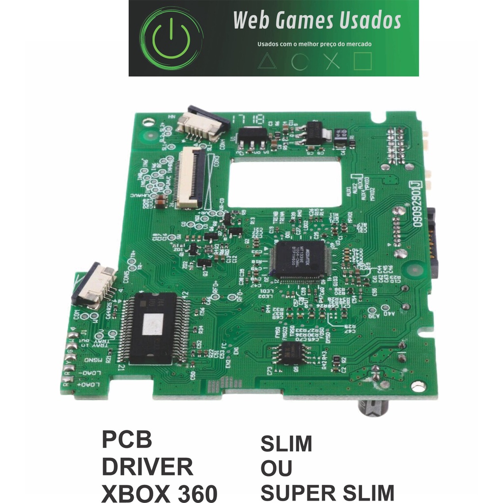 Placa Pcb Do Driver Xbox 360 Slim E Super Slim 100 Original Shopee Brasil 