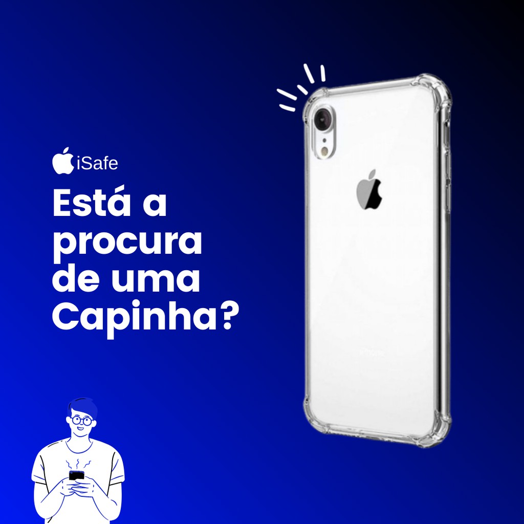 Capinhas iSafe Anti-Impacto (Vários os modelos de iPhone) | Shopee Brasil