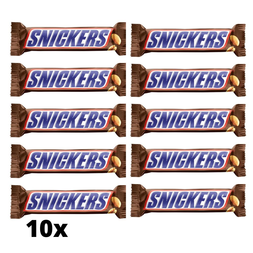 PC C/ 10 unidades de Snickers (450g) | Shopee Brasil