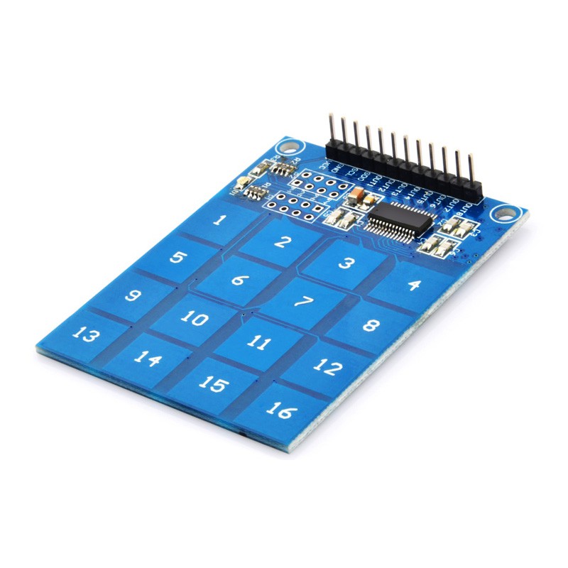 Teclado capacitivo 16 botões TTP229 - para projetos de Eletrônica e ...