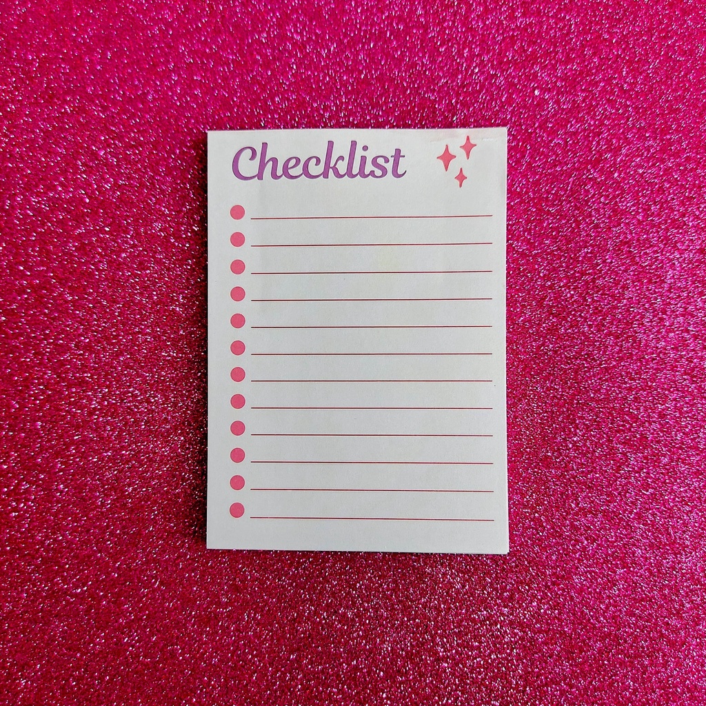 Bloco Checklist To Do List Rosa Planejamento Diário Anotações | Shopee ...