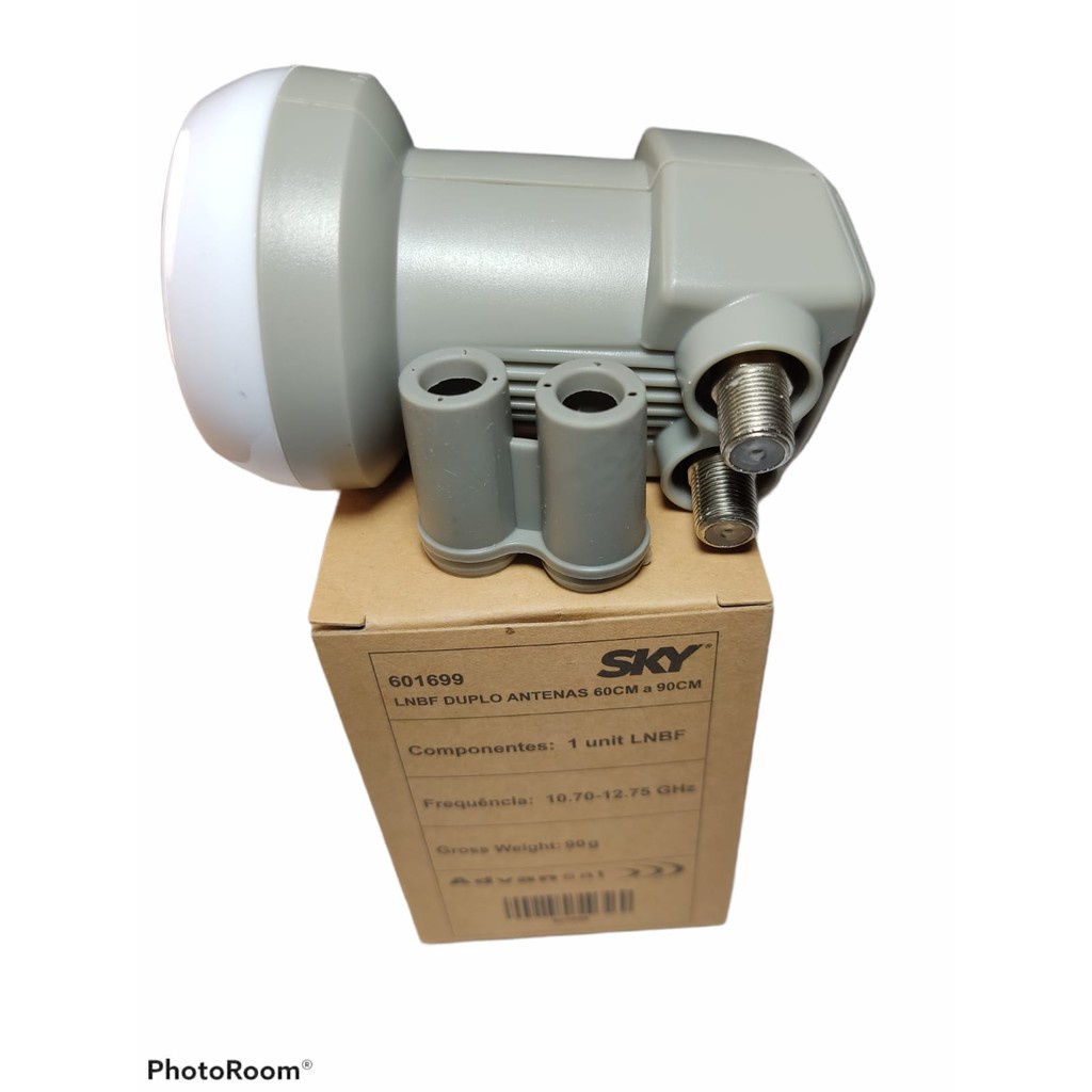 Lnb Lnbf Duplo Universal Banda Ku Digital Receptor Tv Hd Sky original 2 Ponto Imagevox ...
