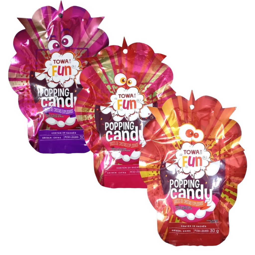 Bala Explosiva Popping Candy Sabores Towa 30g | Shopee Brasil