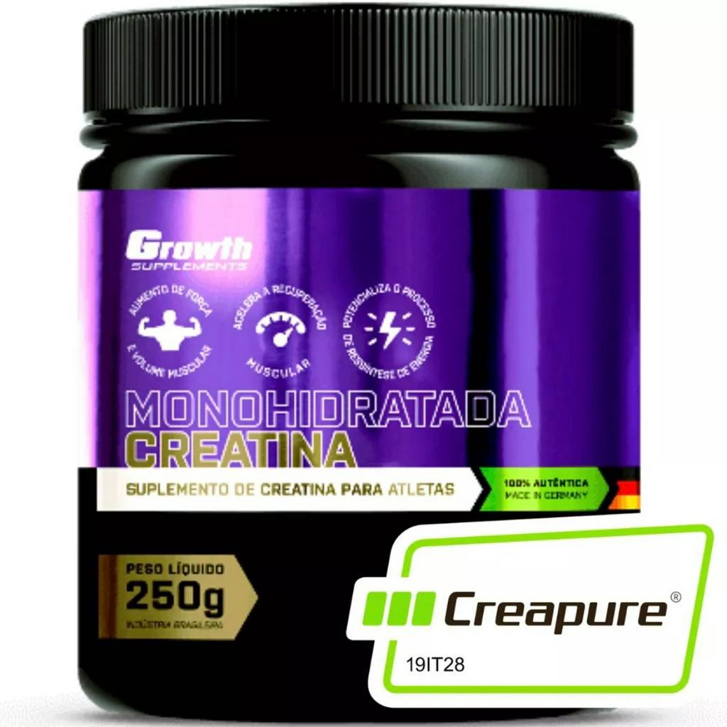 Creatina Monohidratada ou Creapure 35% 100g 250g original - Growth ... Creatina Monohidratada ou Creapure 35% 100g 250g original - Growth ...