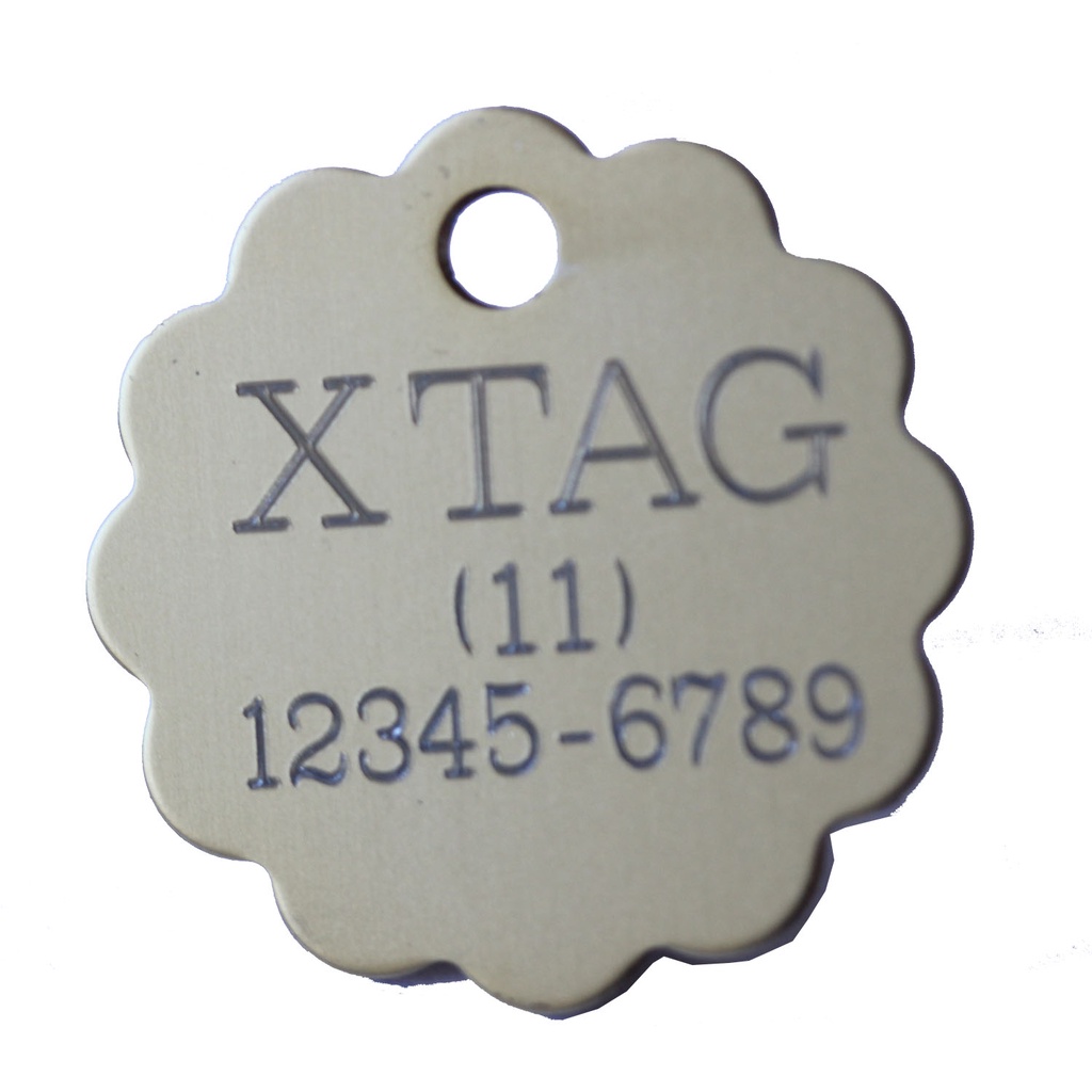 Placa Identificação Pet Cão - Gravação Ecológica - Flor Nuvem ...