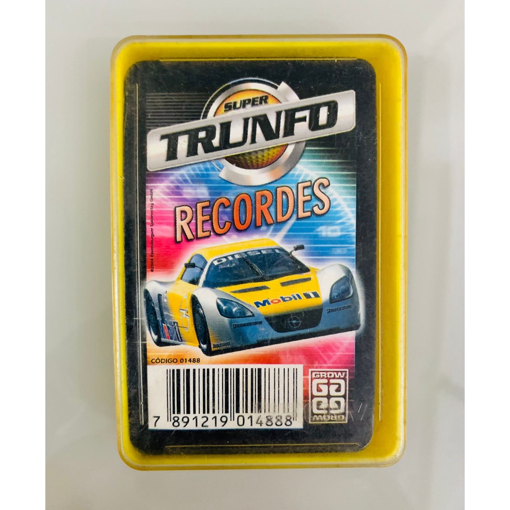 Super Trunfo Recordes Completo Grow Cartas Antigo | Shopee Brasil