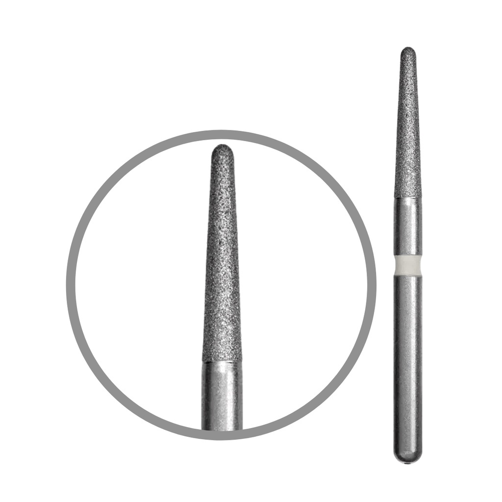 Broca Ponta Diamantada Cônica Extremidade Chama FG 2135FF Inlay Onlay ...