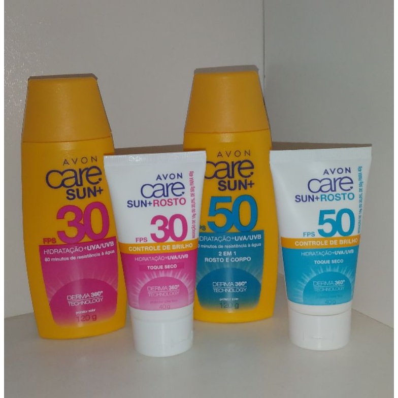 Protetor Solar Corporal e Facial Avon Care Sun 2 em 1 FPS50 | Shopee Brasil