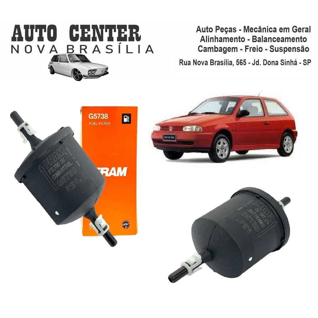Filtro de Combustível FRAM Gol Mi 1.0 1997 1998 1999 2000 2001 2002 ...