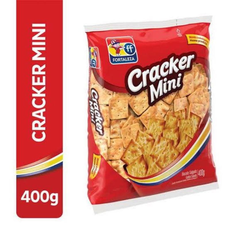 Mini cracker fortaleza biscoito salgado - Escorrega o Preço