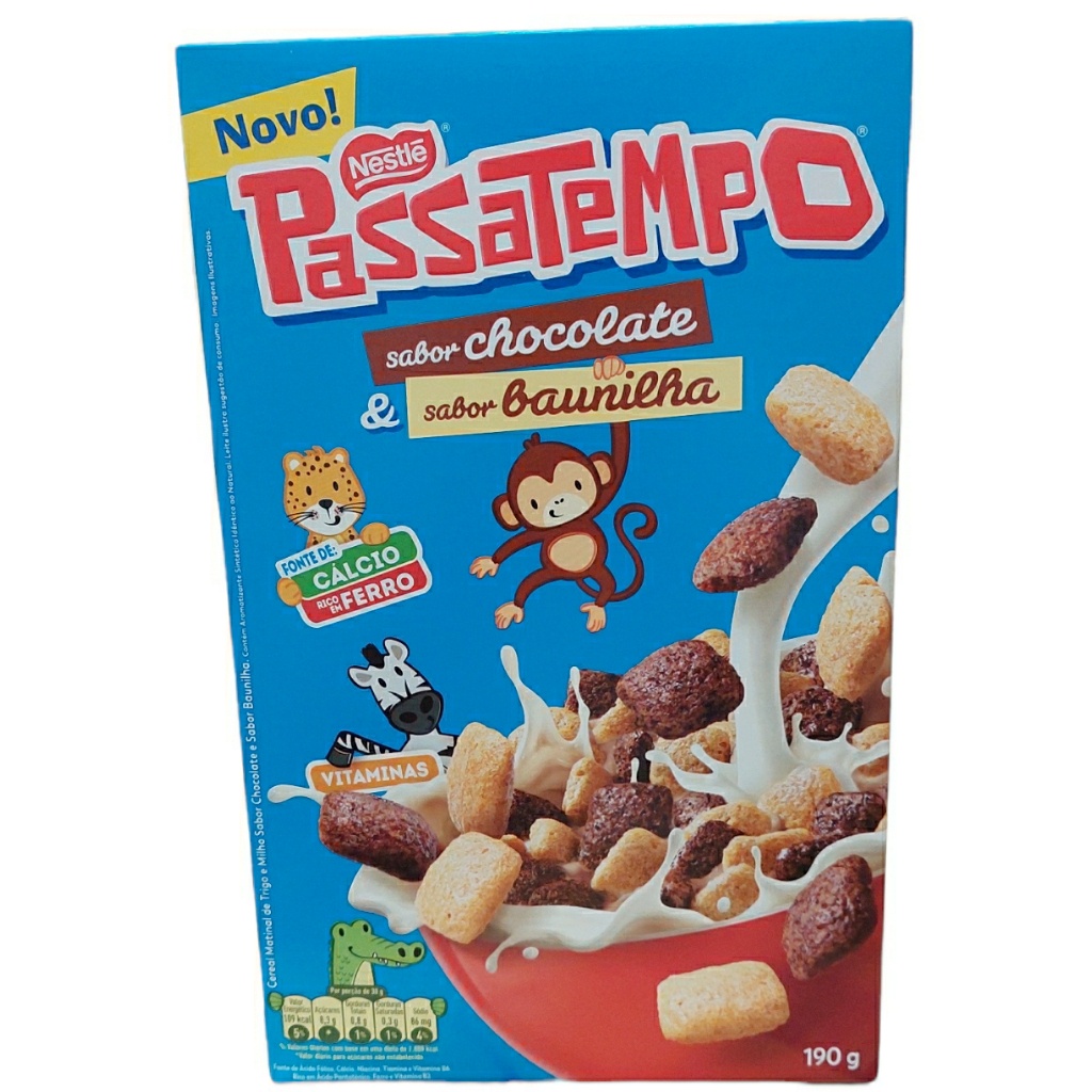 Novo Cereal Matinal Passatempo Sabor Chocolate & Baunilha 190g | Shopee ...