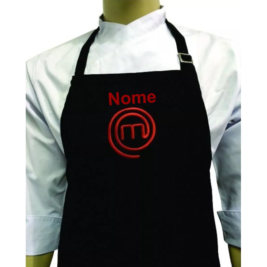 Avental Personalizado Com Bordado - Nome + Logo MasterChef. Unissex ...