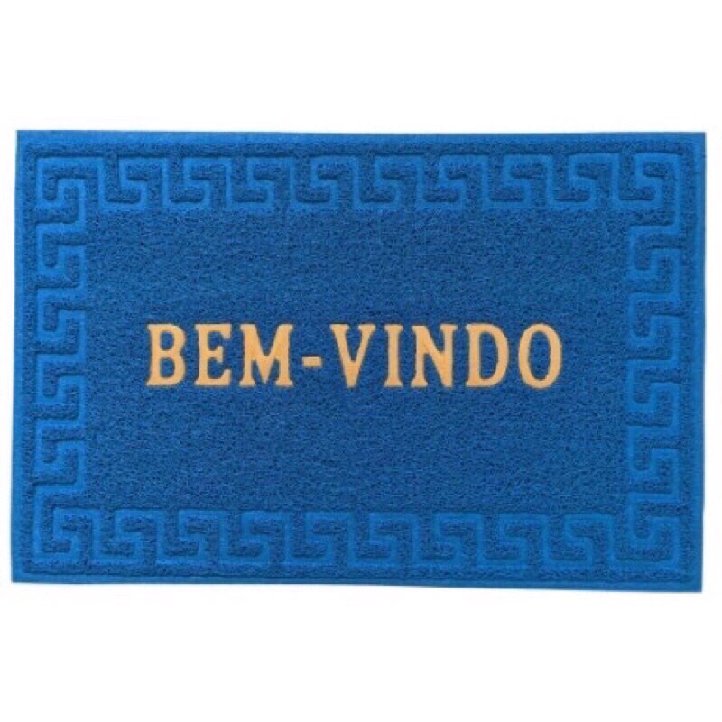 TAPETE BEM VINDO CAPACHO ENTRADA EMBORRACHADO ANTIDERRAPANTE PARA PORTA ...