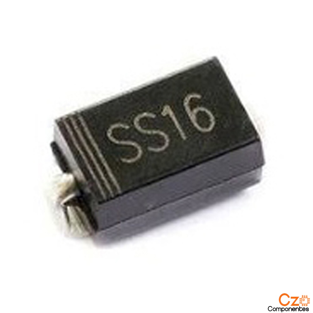 10 Peças Diodo Ss16 60v 1a Do-214ac - Igual Sk16 B160 | Shopee Brasil