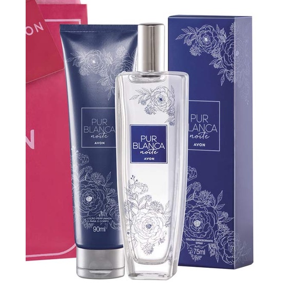 Kit Perfume Deo Colônia Pur Blanca Noite Com Loção Perfumada Corporal ...