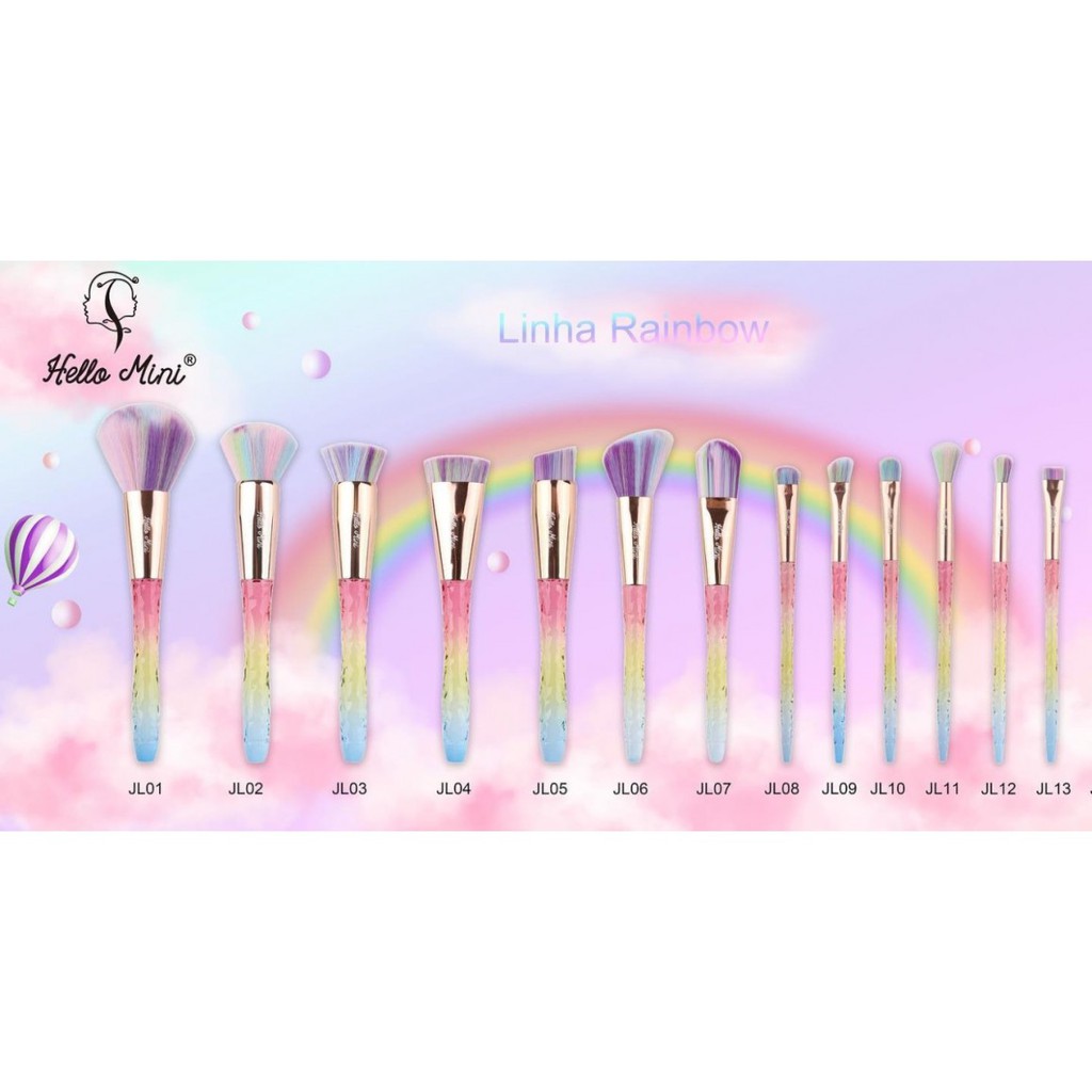 Pincel Profissional Linha Rainbow Hello Mini | Shopee Brasil