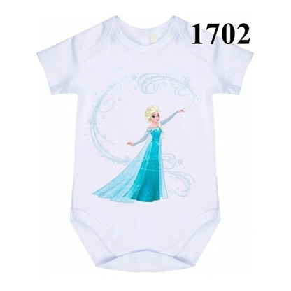 1 Body Bebê Personalizado Elza Frozen C-1702 | Shopee Brasil