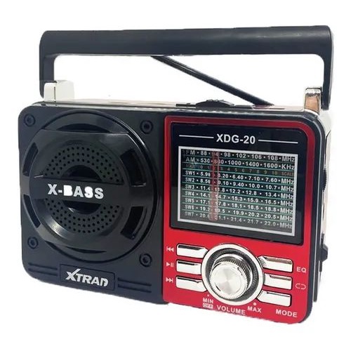 Rádio Retrô Vintage Portátil A Pilha E Tomada Am Fm Sw Pendrive Com Sd Usb | Shopee Brasil