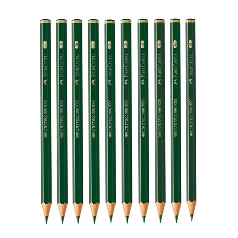 Lápis preto técnico HB, B, 2B, 3B, 4B, 5B, 6B, 8B, H, 2H FABER ...