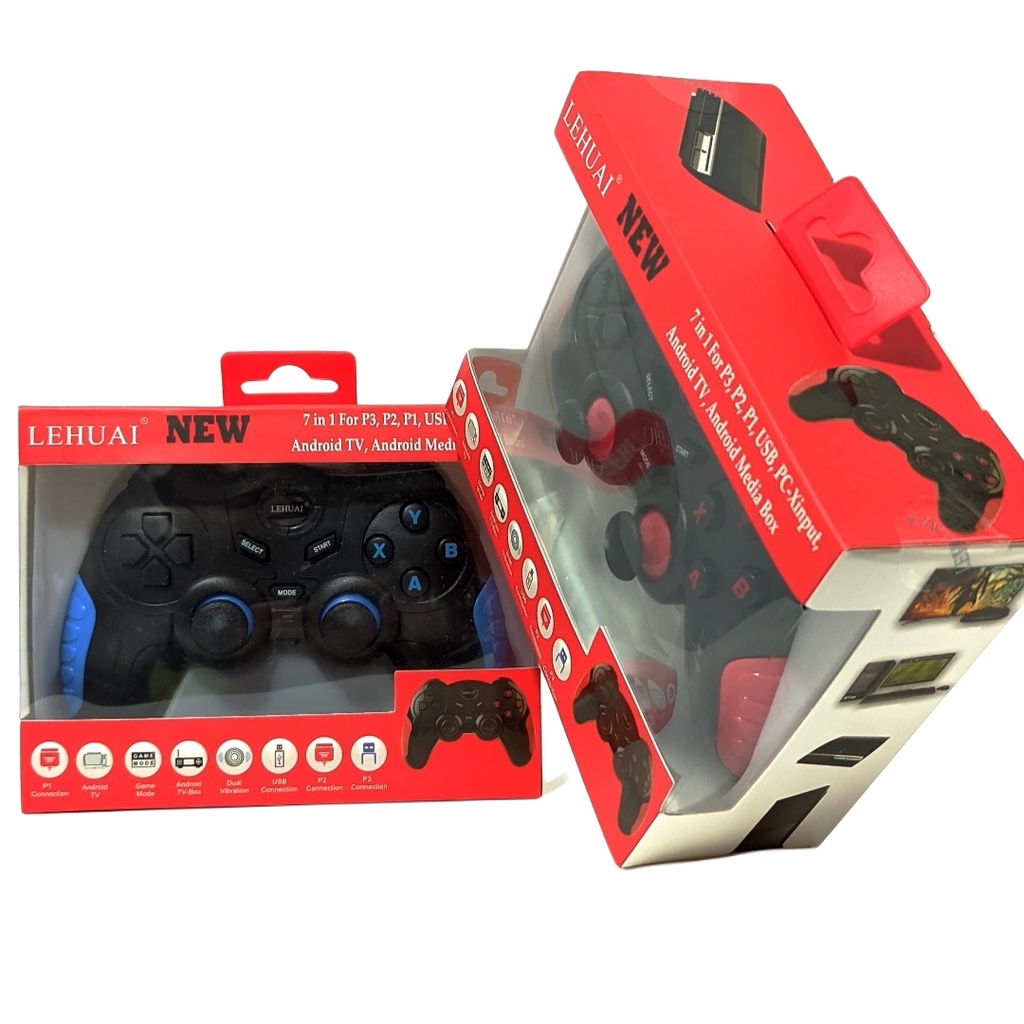 Controle 7 em 1 - Sem Fio Para Ps2 Ps3 Ps1 Pc USB, Android TV Box X ...