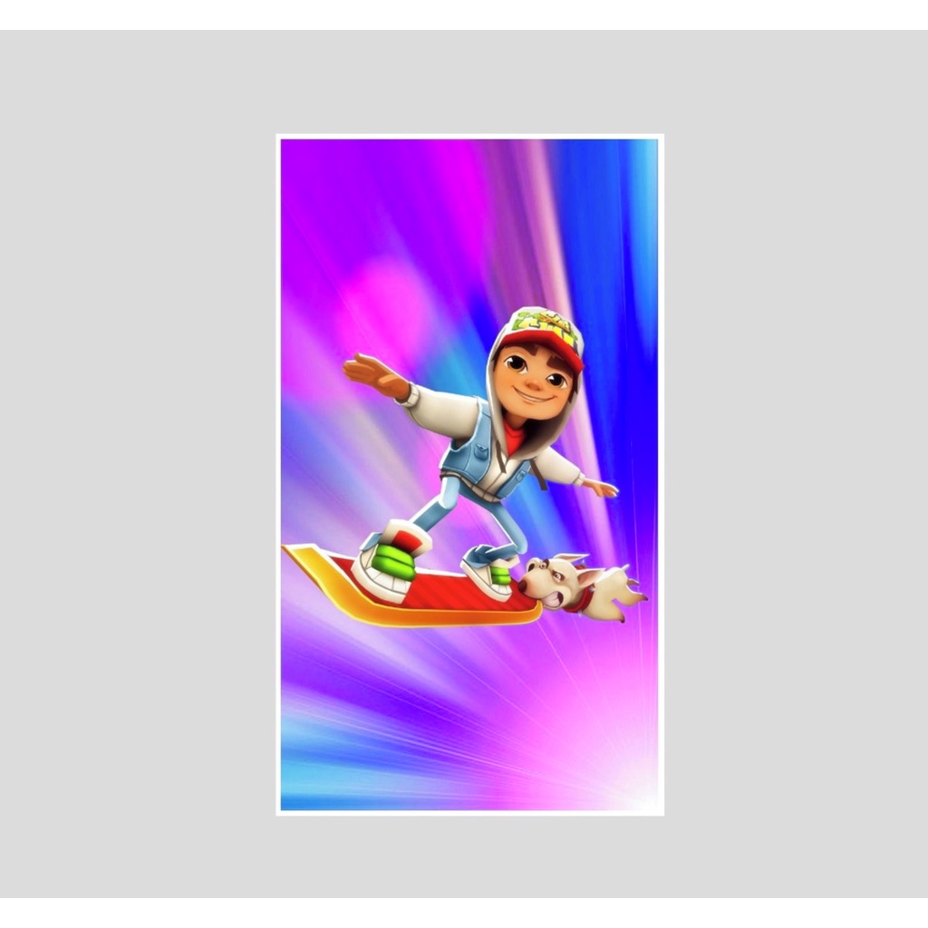 Quadro game jogo Subway Surfers Jake Tricky Fresh geek | Shopee Brasil