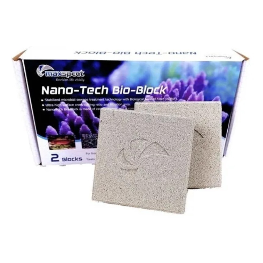 MAXSPECT NANO TECH BIO BLOCK 2UND 10X10X2.5cm (TRATA 2.850L) | Shopee ...