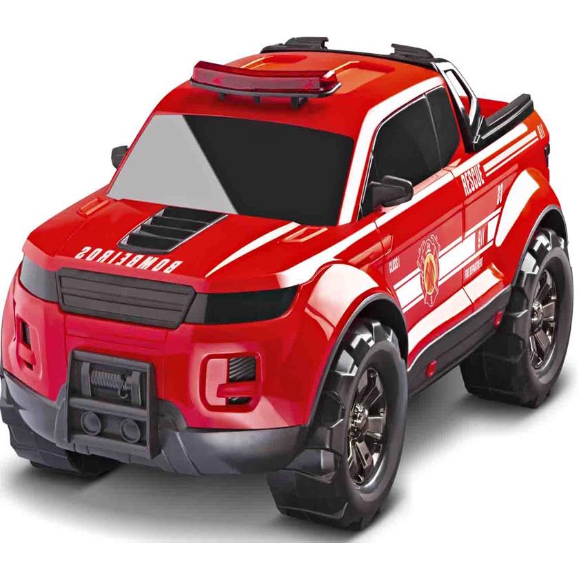 Carrinho Pick-up Force Bombeiro C/ Giroflex 40cm - Roma | Shopee Brasil