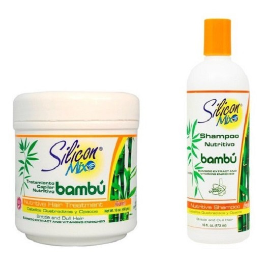 Kit Silicon Mix Bambu Shampoo 473ml e Máscara 450g | Shopee Brasil