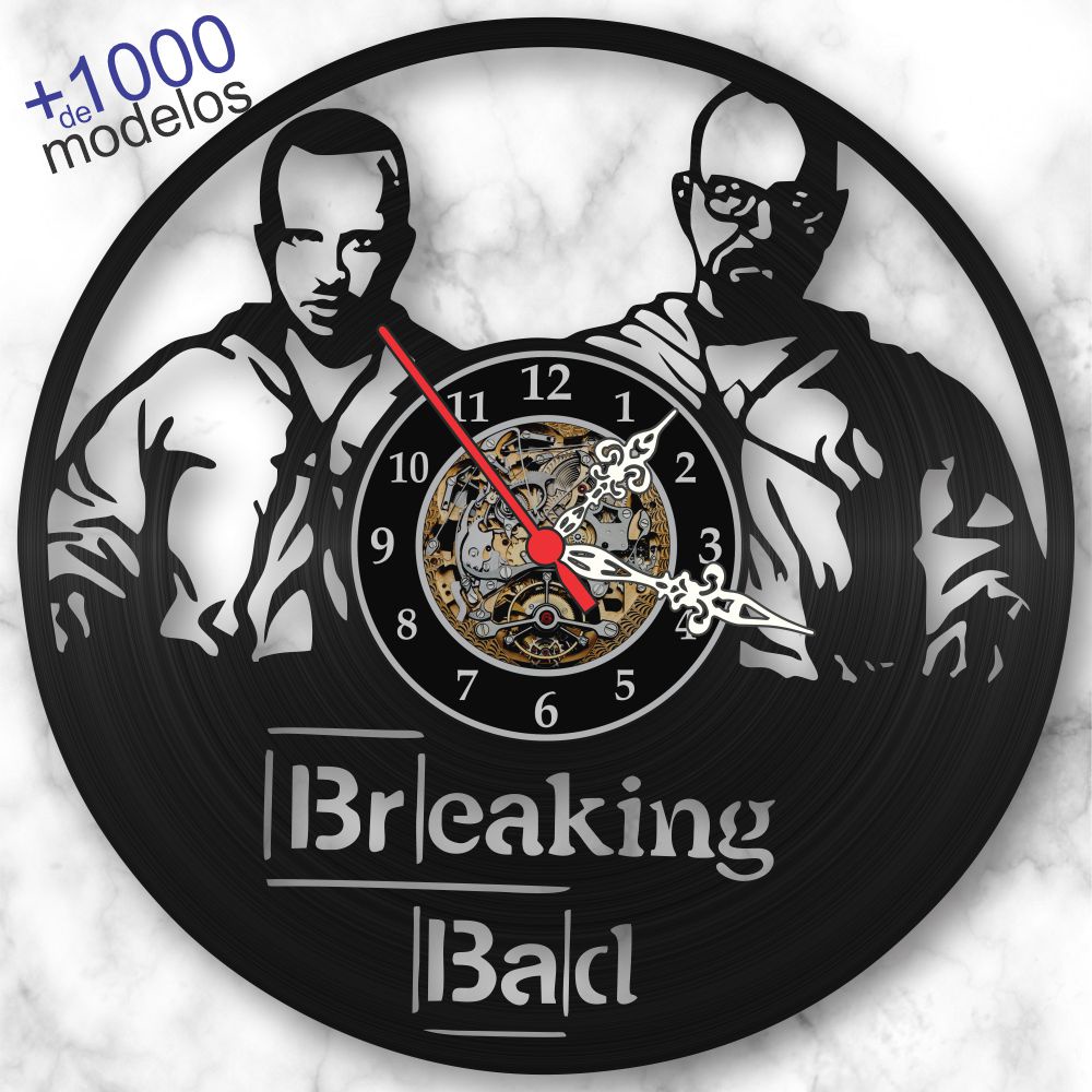 Relógio Breaking Bad Filmes Series Tv Nerd Geek Vinil Lp | Shopee Brasil