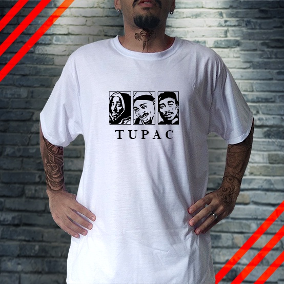 Camisa Tupac Camiseta Tupac 2pac Rapper New 2022 | Shopee Brasil