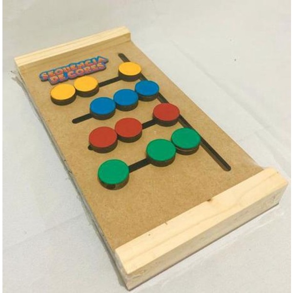 Jogo Sequência de Cores Brinquedo Educativo Pedagógico | Shopee Brasil