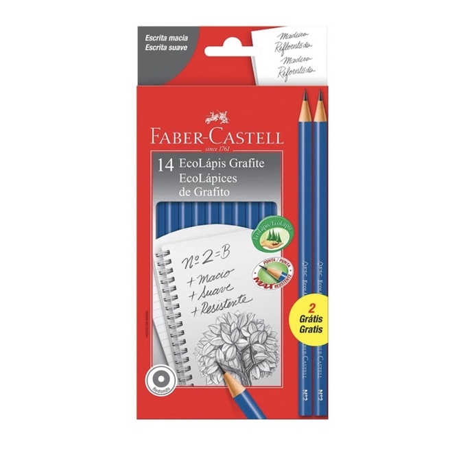 Lápis de Escrever Max HB Caixa 14un FABER CASTELL | Shopee Brasil