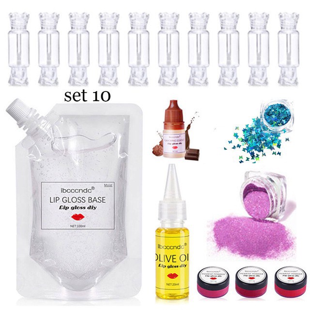 Ibcccndc Kit De Gel Hidratante / Gloss / Brilho Labial Em Gel Com Sabor ...