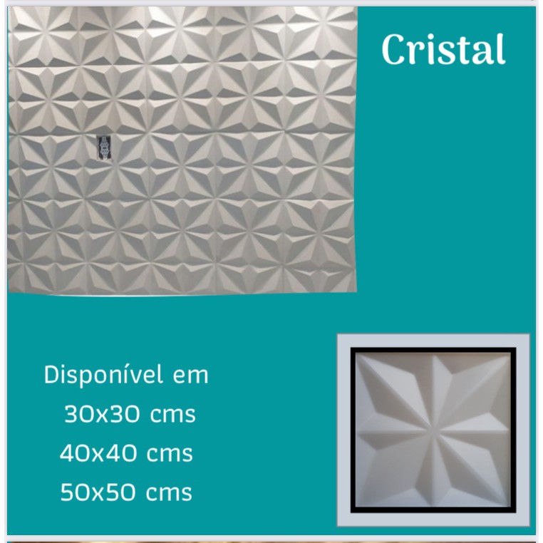 1 Molde/Forma em material PS 1mm para gesso/cimentício 3D (Cristal ...