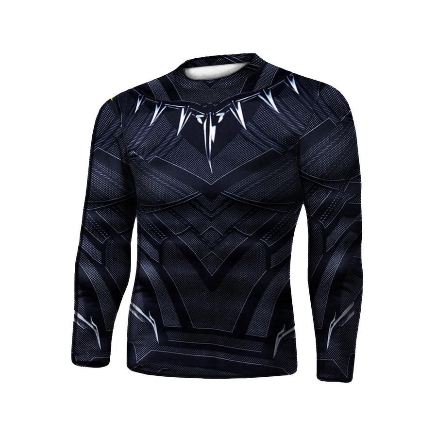 Rashguard Camiseta Pantera Negra Térmica Compressão Heróis Wakanda ...