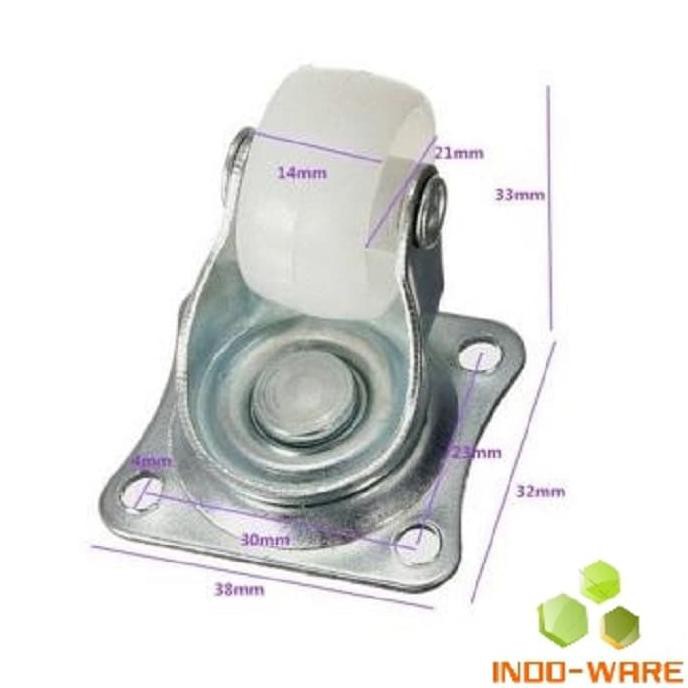 Roda De Nylon Rolamento Swivel Cabeça Rodas Universal Rodinhas ...