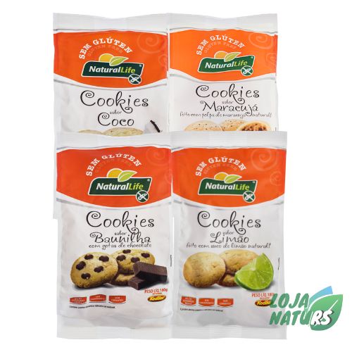 Cookies sem Glúten 180g - Natural Life | Shopee Brasil