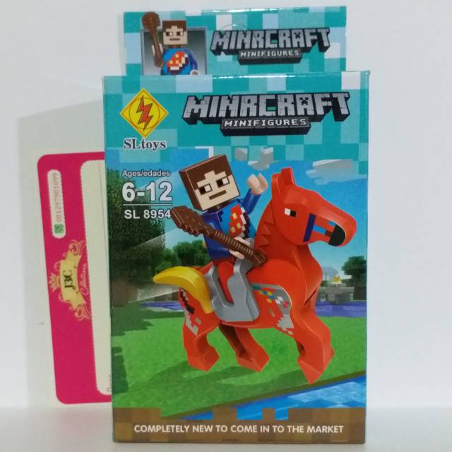 Lego Minecraft Com var 1 Mina De Cavalo SLT Bootleg | Shopee Brasil