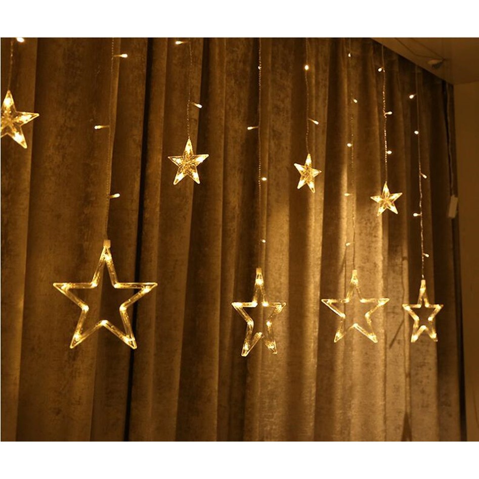 Fita Estrela led , Luzes Piscando Decorativas 2,5 Metros E 138 Leds ...