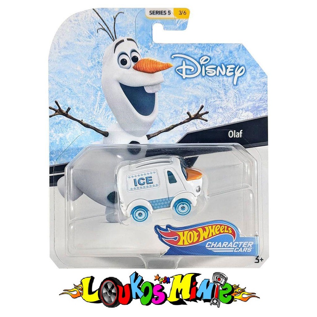 Hot Wheels Disney Olaf Character Cars Series 5 Lacrado | Shopee Brasil