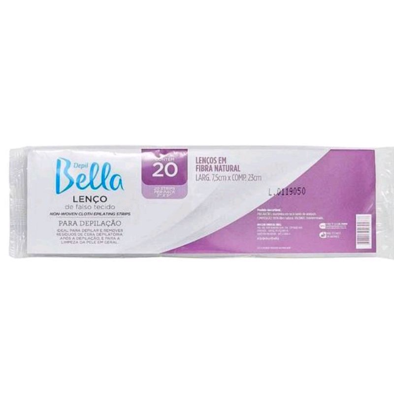DEPIL BELLA GRAN STYLE LENÇOS DEPILATÓRIO TNT 20 folhas | Shopee Brasil
