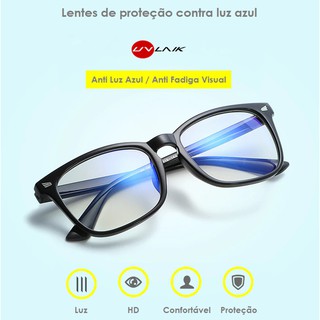 Óculos Anti Luz Azul Blue Ray Blocker Evita Fadiga Visual e Ajuda ...