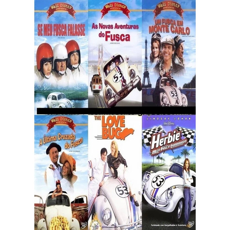 Herbie, se Meu Fusca Falasse - Coleção 5 filmes + Seriado (leia ...
